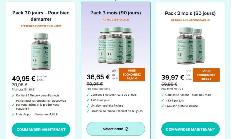 Glucovit Avis - Formule d'équilibre Métabolique ! Prix, Achat de Glutavit
